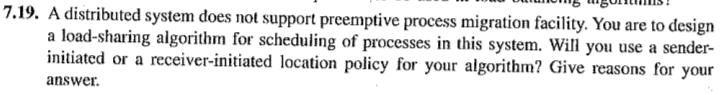 Solved 7.19. A distributed system does not support | Chegg.com