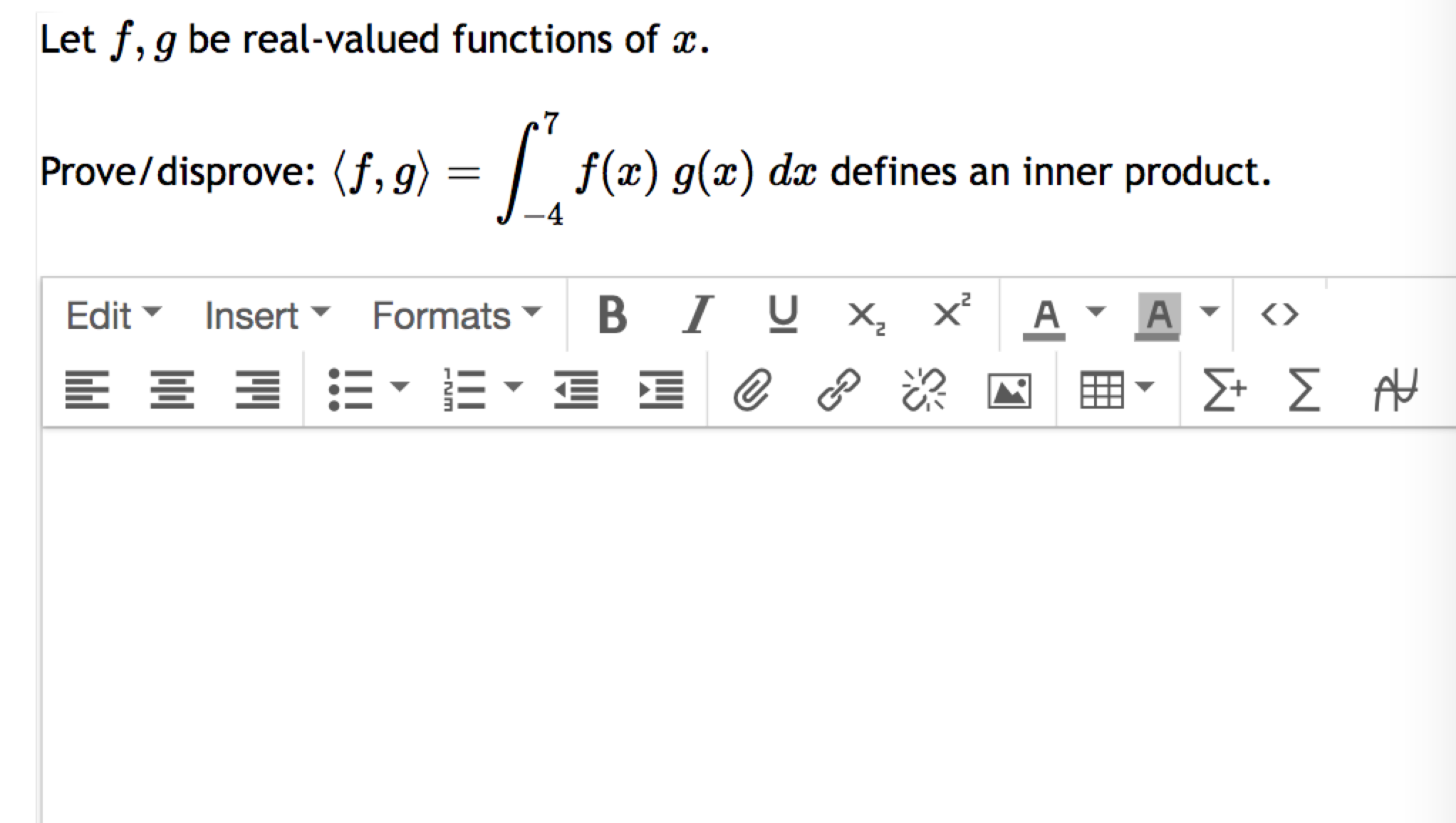Solved Let f,g be real-valued functions of x. | Chegg.com