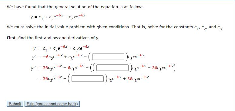 Solved Solve the given initial-value problem. y′′′ + 12y′′ | Chegg.com
