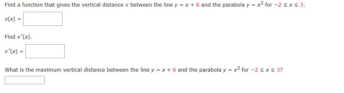 Solved Find a function that gives the vertical distance v | Chegg.com