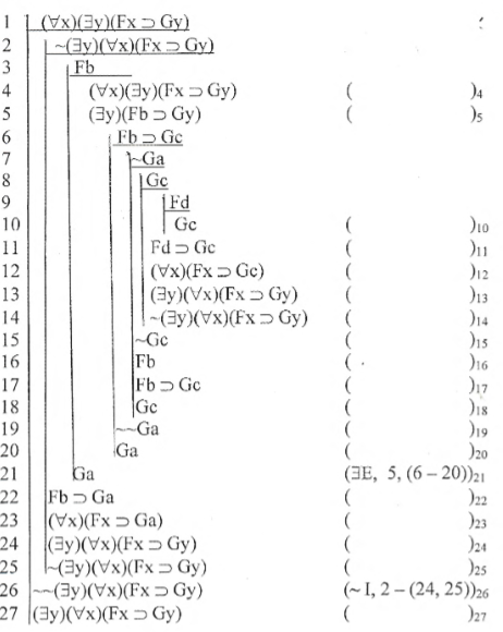 Solved 1 (x)(3)(Fx Gy) ~(y)(x)(Fx Gy) 2 Fb (Vx)(y)(Fx Gy) | Chegg.com