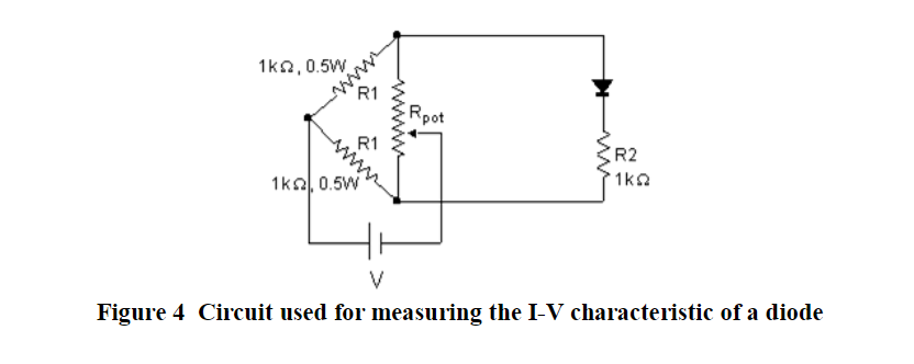 Solved Figure 4 Circuit used for measuring the I-V | Chegg.com