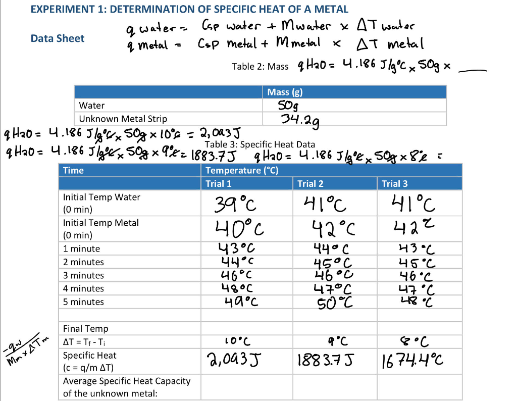 Solved How do you calculate the final temperature? As well | Chegg.com