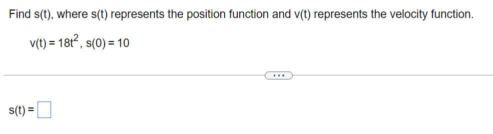 Solved Find s(t), where s(t) represents the position | Chegg.com