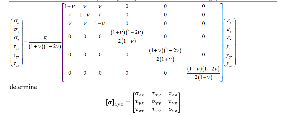 Solved A strain gauge test is conducted at point of an | Chegg.com