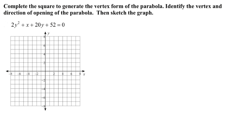 Solved Complete the square to generate the vertex form of | Chegg.com