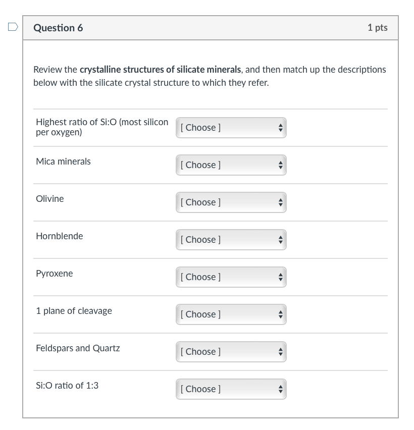 Solved Review the crystalline structures of silicate | Chegg.com
