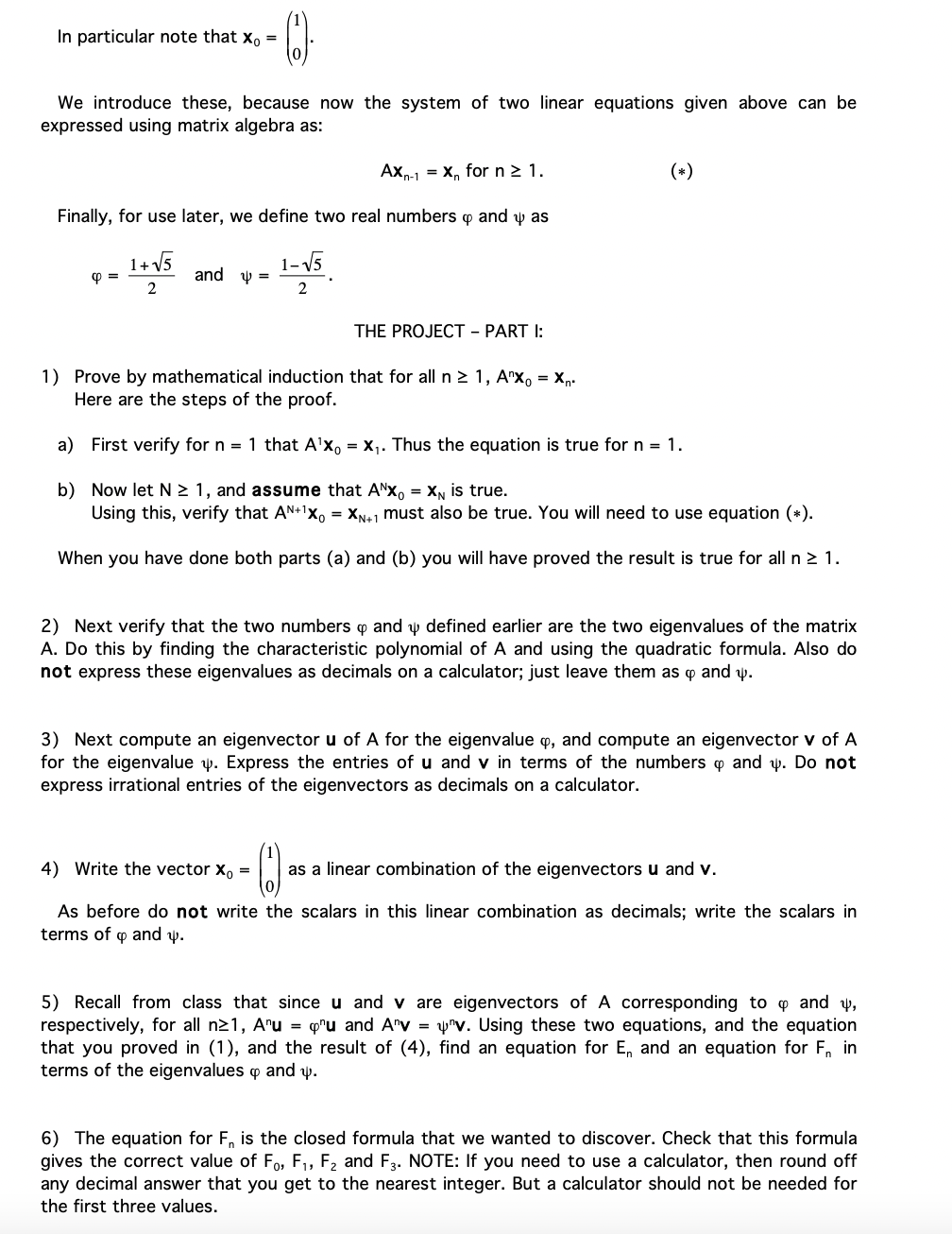 Solved ........ in which the The Fibonacci numbers are an | Chegg.com