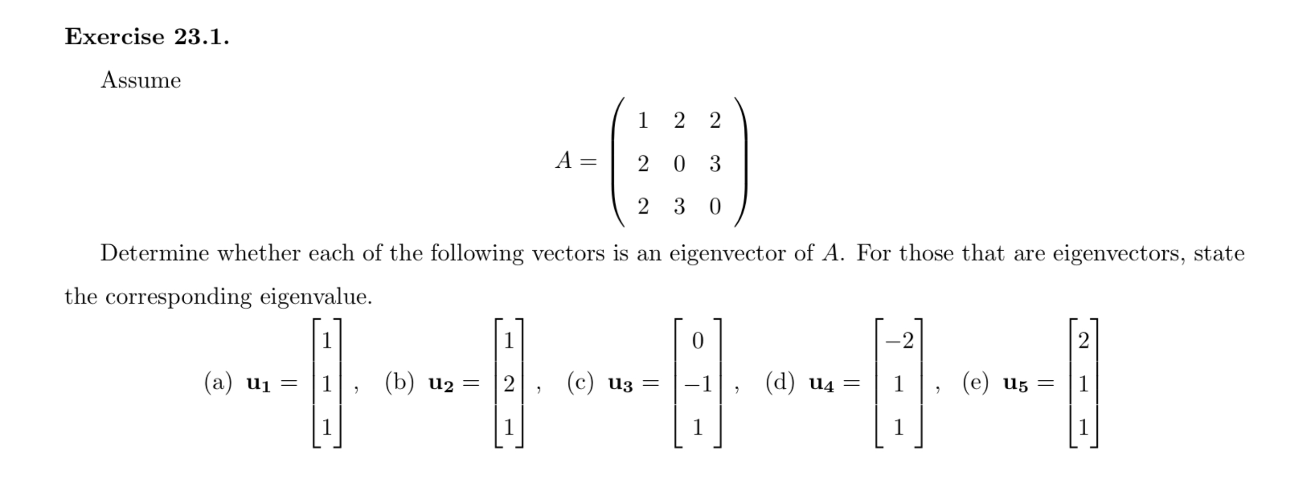 Solved Exercise | Chegg.com