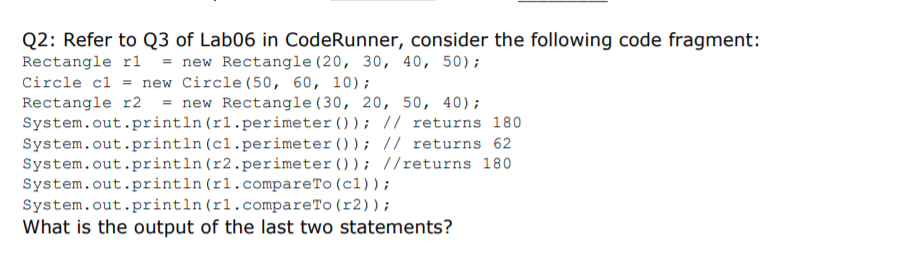 Solved Q2: Refer to Q3 of Lab06 in CodeRunner, consider the | Chegg.com