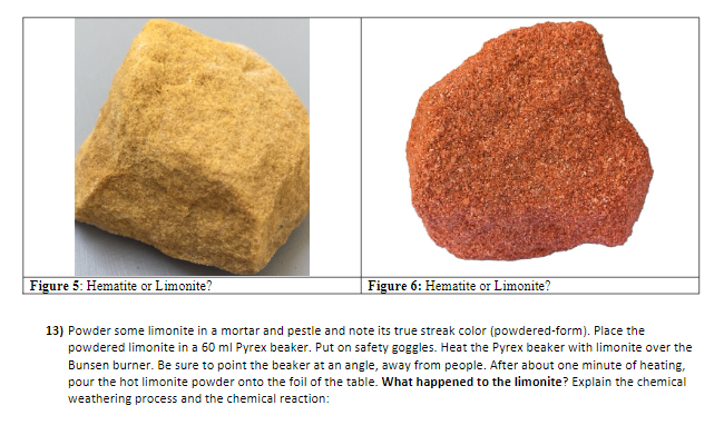 Solved Figure 5: Hematite or Limonite? Figure 6: Hematite or | Chegg.com