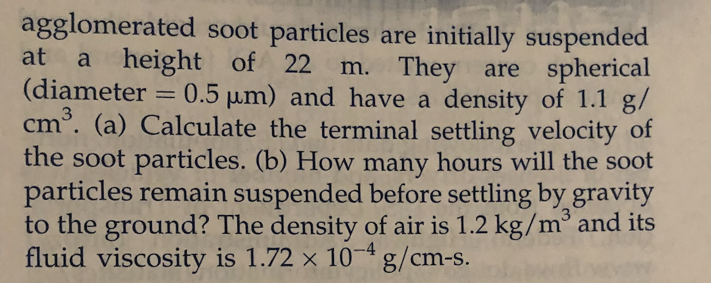 Solved 11.8 Diesel engines emit very fine soot particles. In | Chegg.com