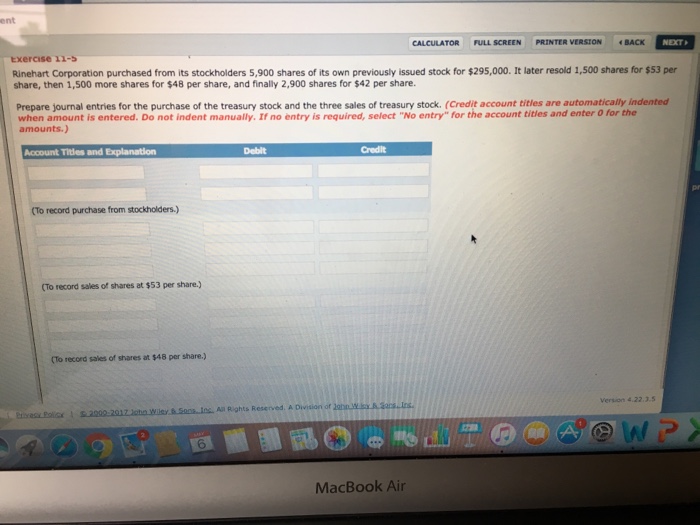 Solved NEXT PRINTER VERSION BACK CALCULATOR FULL SCREEN | Chegg.com