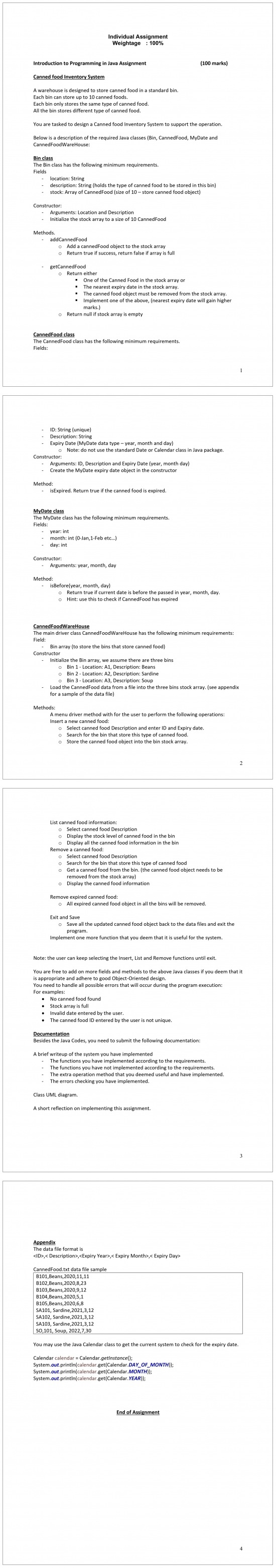 Solved Individual Assignment Weightage : 100% Introduction | Chegg.com