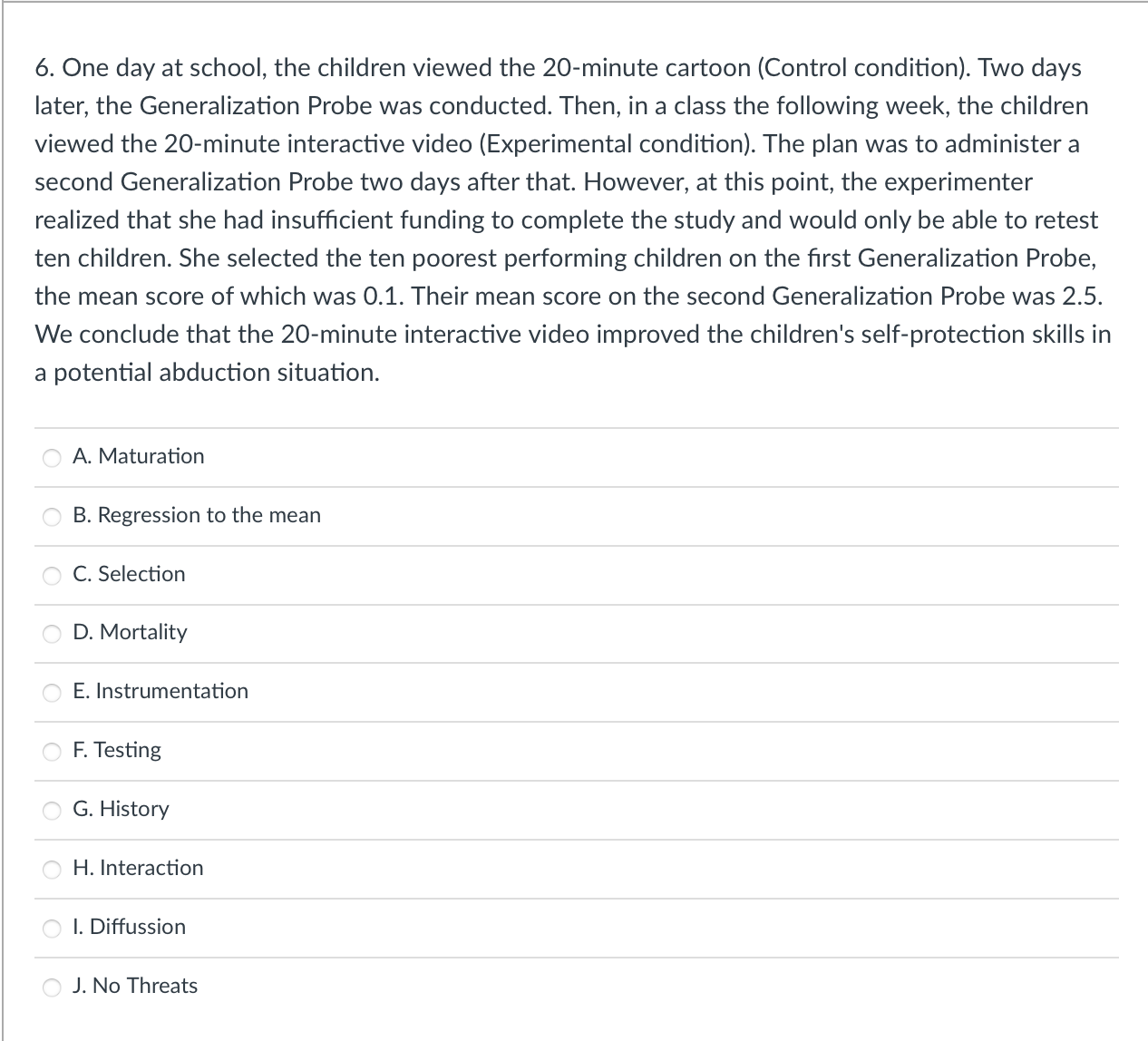 Solved 6. One day at school, the children viewed the | Chegg.com