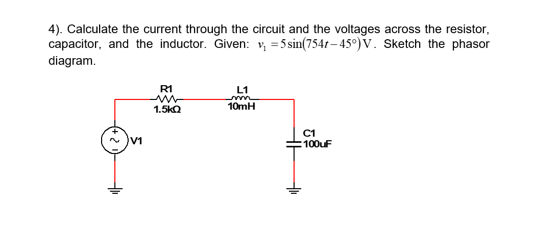 Solved . ﻿Calculate the current through the circuit and the | Chegg.com