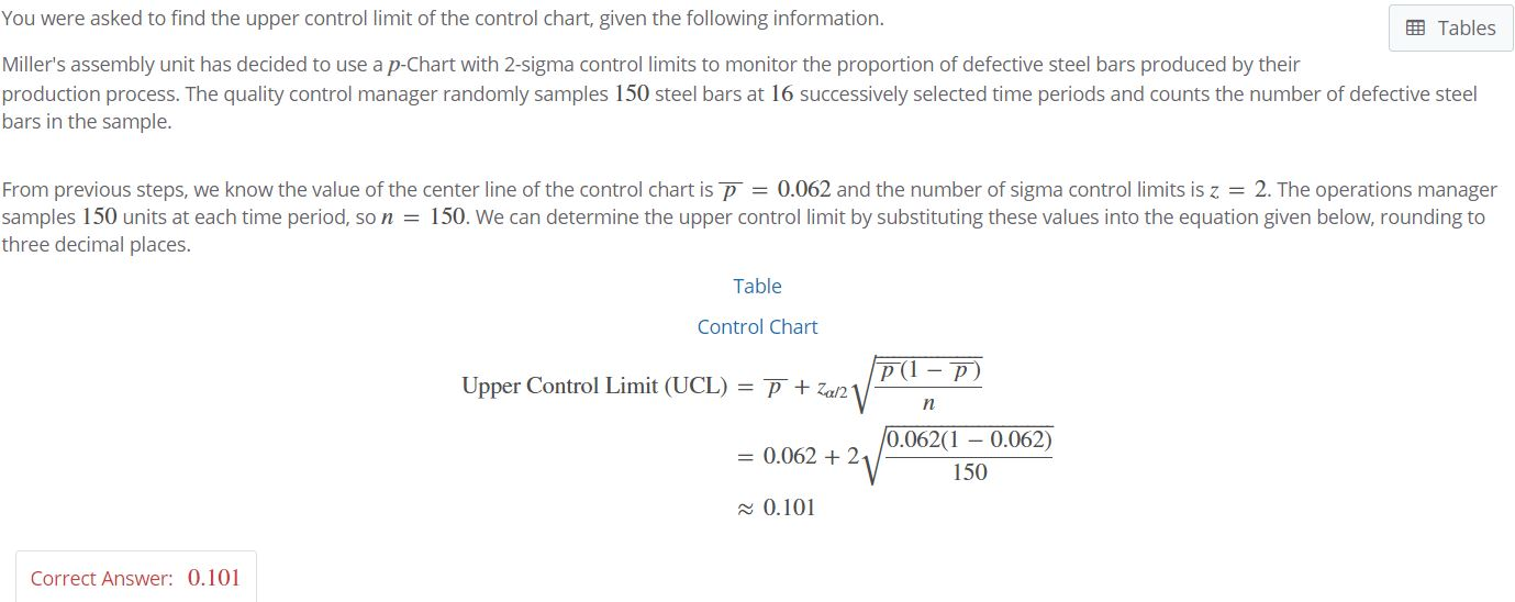 Solved You were asked to find the upper control limit of the | Chegg.com