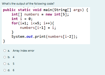 Solved What's the output of the following code?```public | Chegg.com