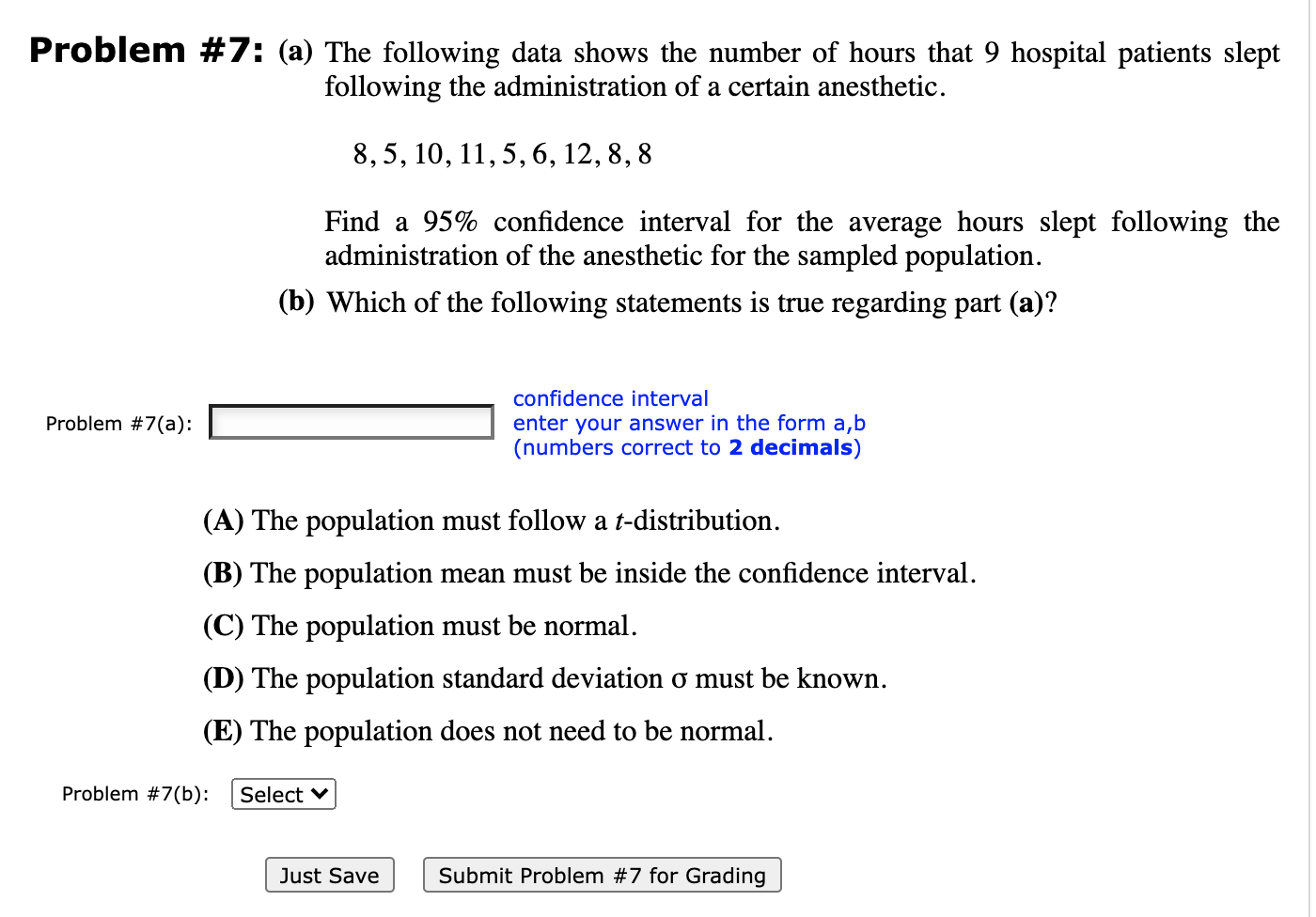 Solved Problem #7: (a) The following data shows the number | Chegg.com
