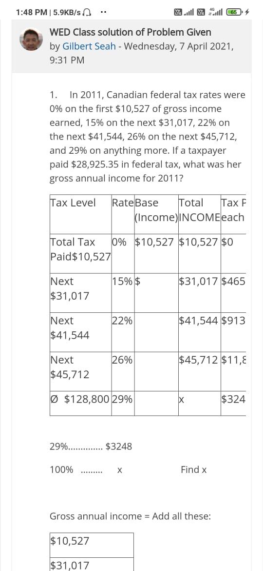 Solved 1:48 PM 5.9KB/S WED Class solution of Problem Given | Chegg.com