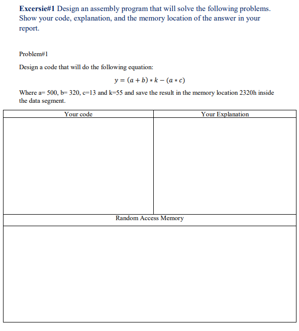 Problem#1 Design a code that will do the following | Chegg.com