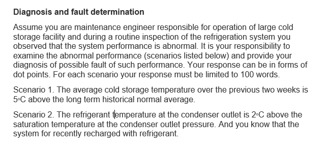 Solved Diagnosis and fault determination Assume you are | Chegg.com