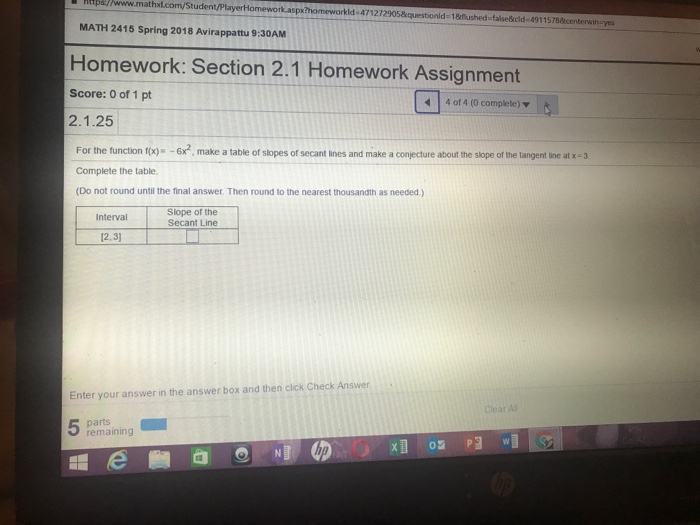 Solved 目 https /www.math Loom Student PlayerHomework | Chegg.com