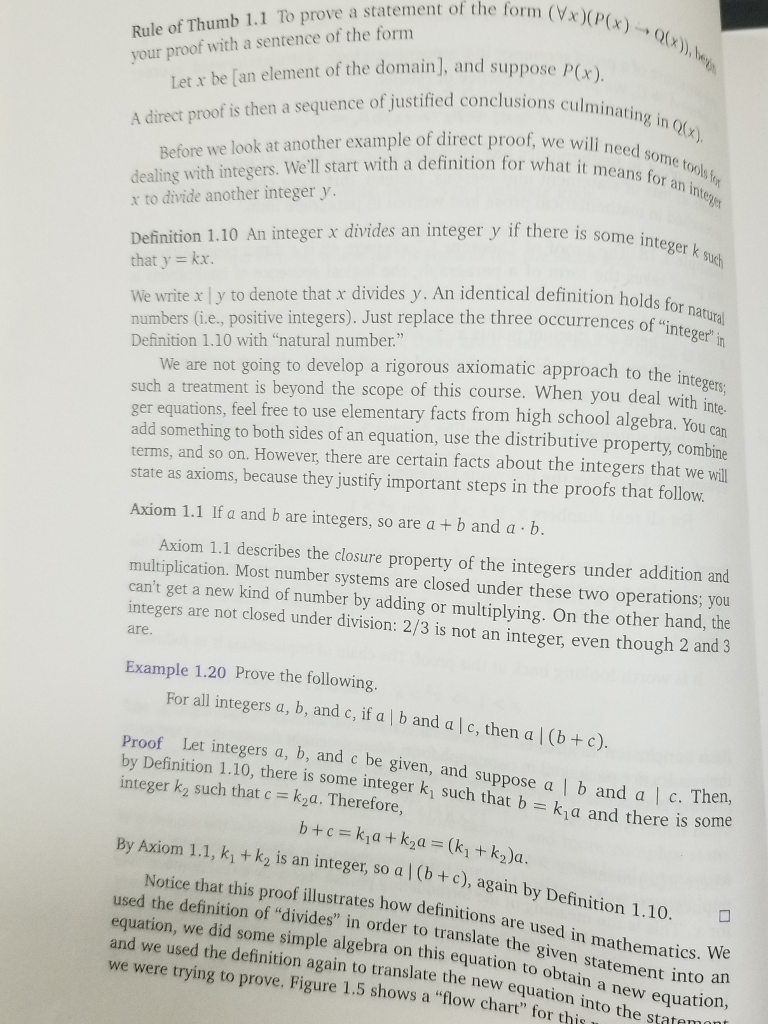 Solved Direct Proofs Example 1.20 Alternate version (also | Chegg.com