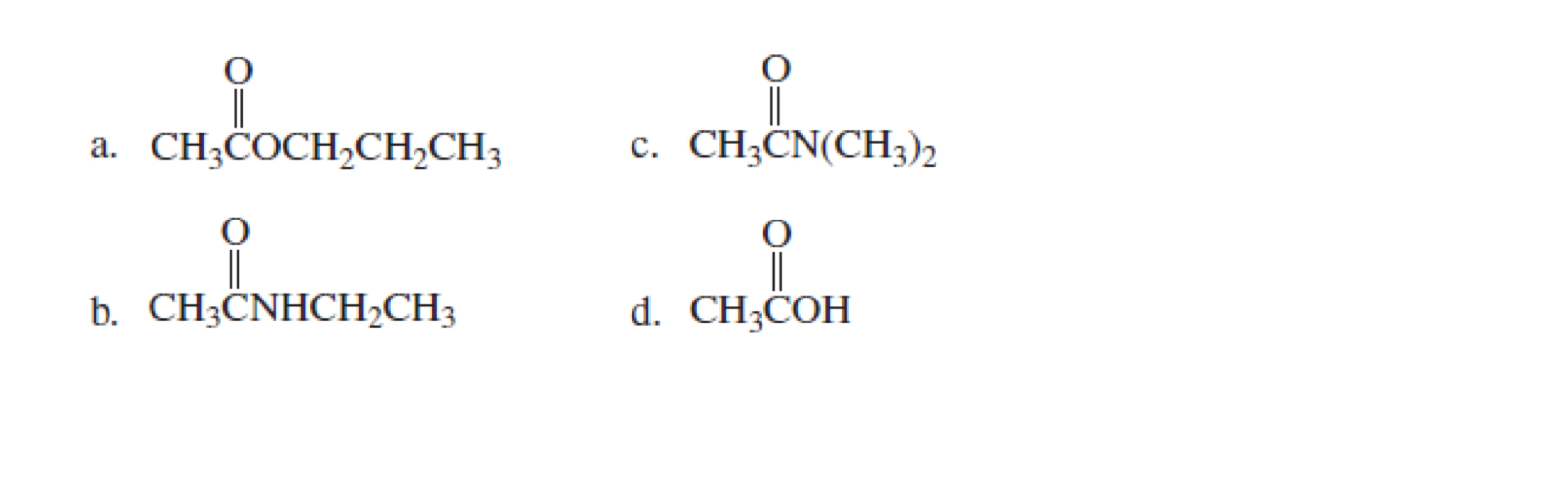 Solved Using Acetyl Chloride as starting point for each | Chegg.com