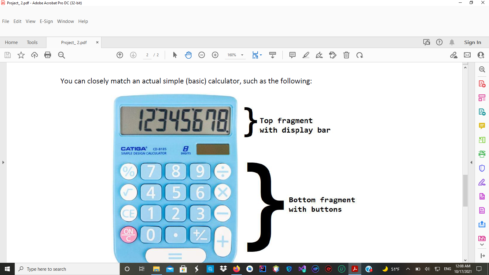 Project_2.pdf - Adobe Acrobat Pro DC (32-bit) - T х X | Chegg.com