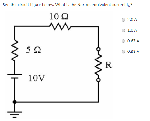 Solved: See The Circuit Figure Below. What Is The Norton E... | Chegg.com