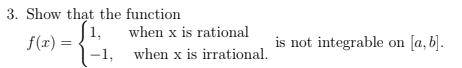 Solved this question is from chapter riemann integral, | Chegg.com
