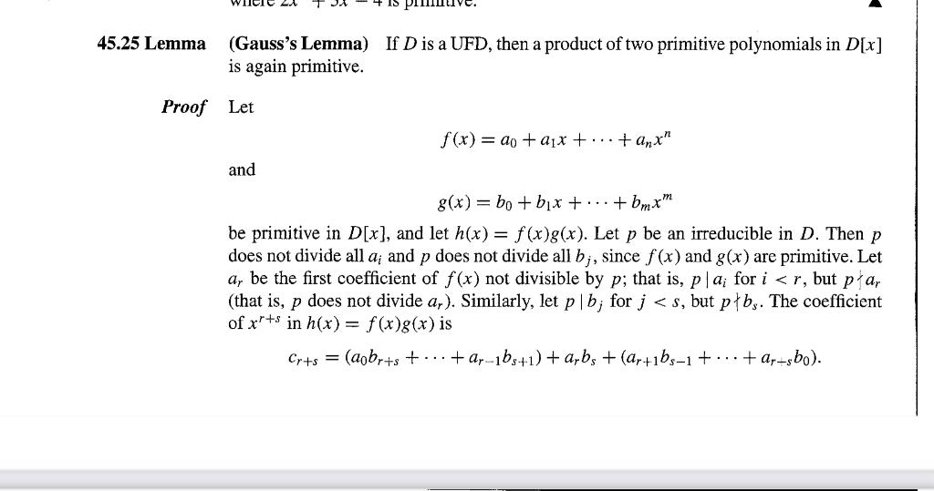 Solved 1 45.26 Corollary Proof Section 45 Unique | Chegg.com