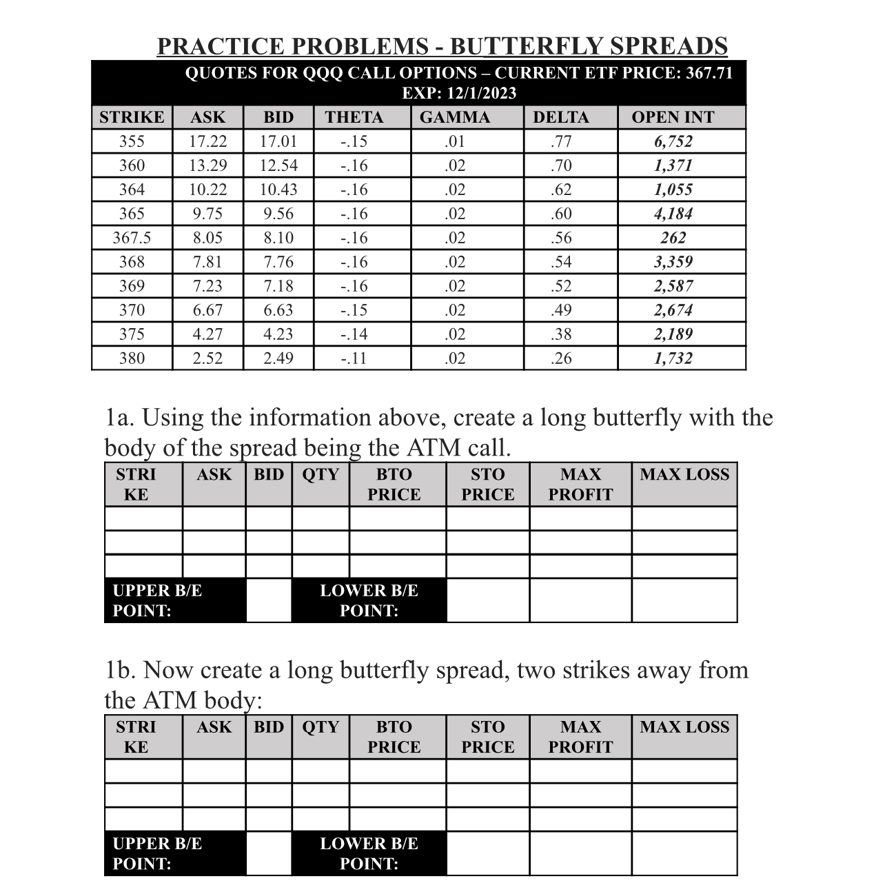 Solved 1a. Using the information above, create a long | Chegg.com