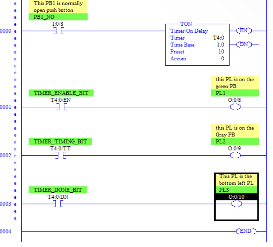 Solved status bit when the rung containing the TON | Chegg.com