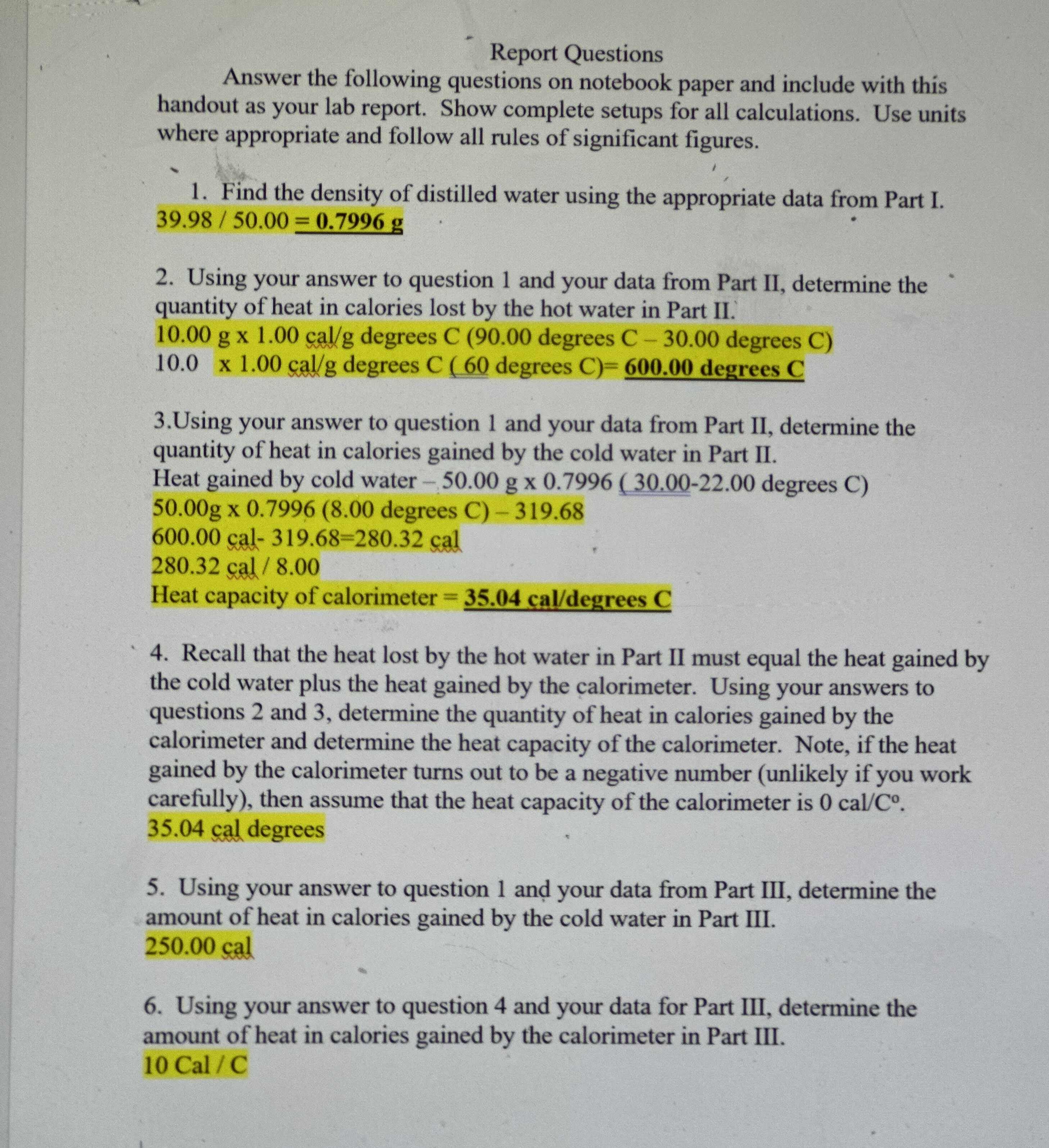 I am including my answers for 1-6 and my data sheet. | Chegg.com