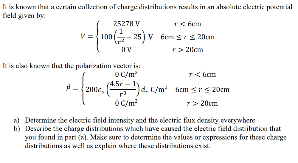 Solved It is known that a certain collection of charge | Chegg.com