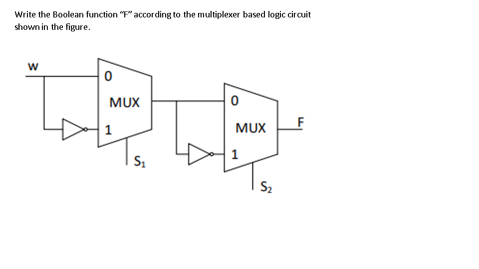 Solved Write the Boolean function "F" according to the | Chegg.com