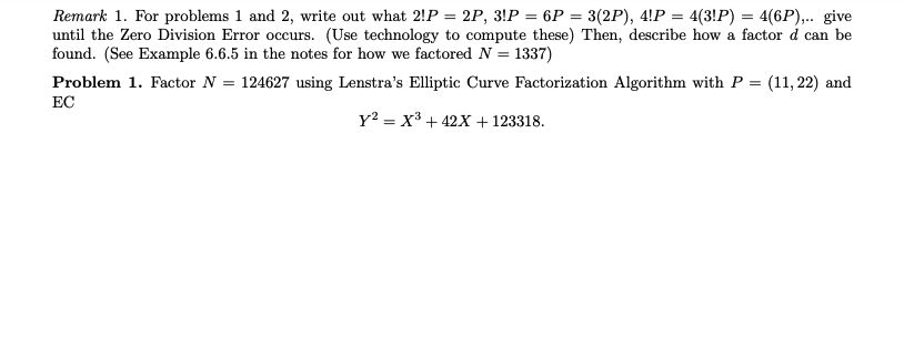 Solved Remark 1. For problems 1 and 2, write out what 2!P = | Chegg.com