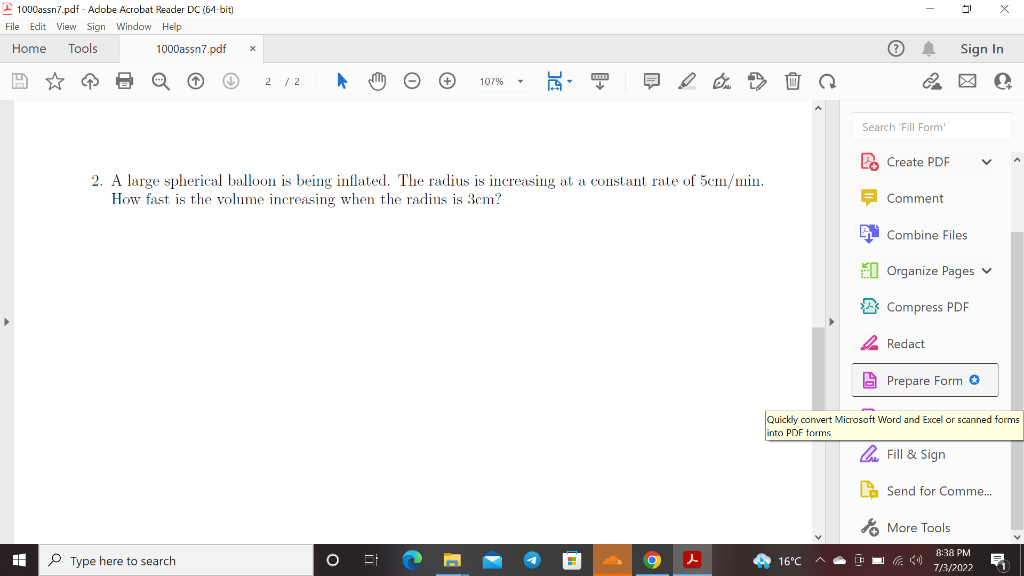 Solved 1000assn7.pdf - Adobe Acrobat Reader DC (64-bit) File | Chegg.com