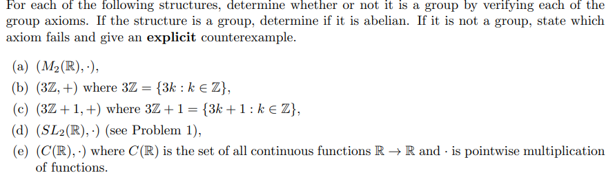 Solved For each of the following structures, determine | Chegg.com