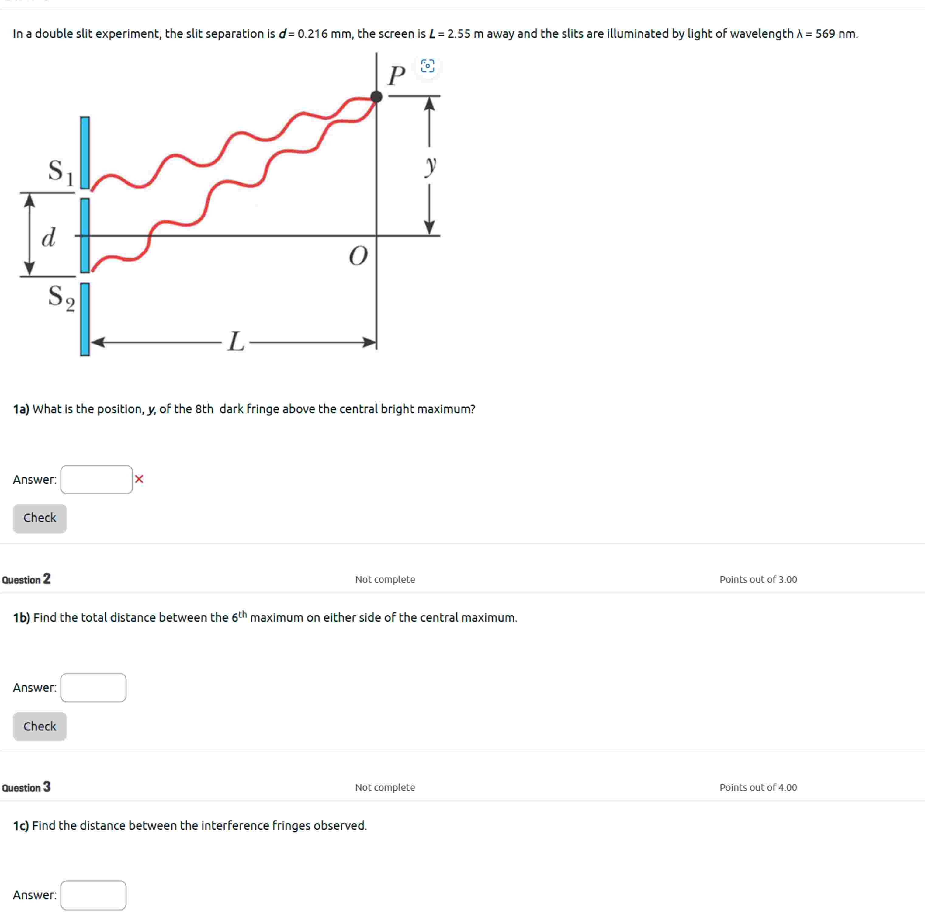 Solved question 2 1b) ﻿Find the total distance between the | Chegg.com