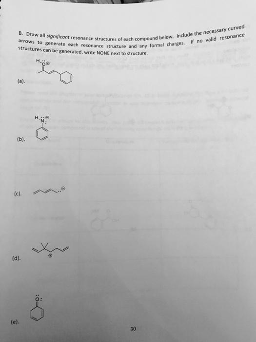 Solved Draw all significant resonance structures of each | Chegg.com