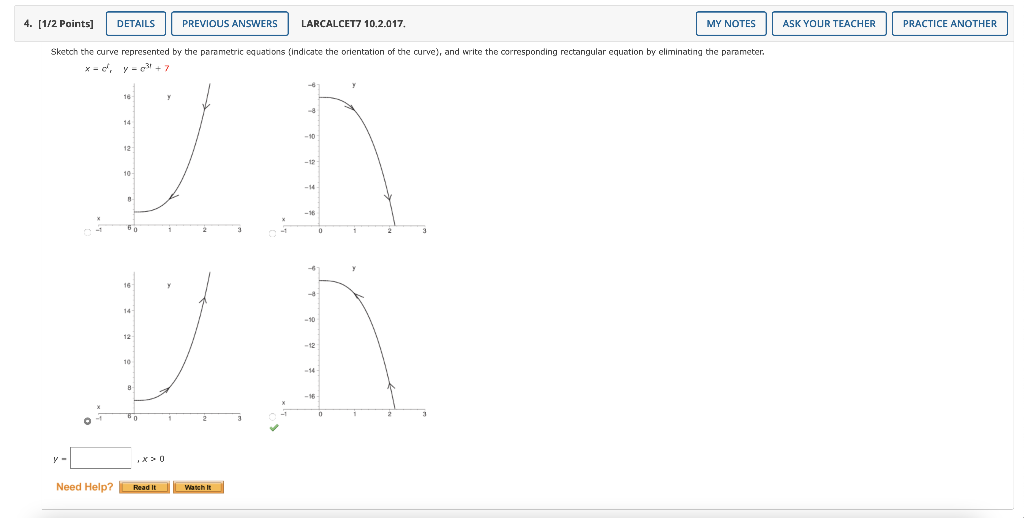 Solved Sketch The Curve Represented By The Parametric