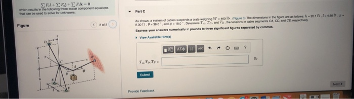 Solved which resuts in the tollowing three scalar component | Chegg.com