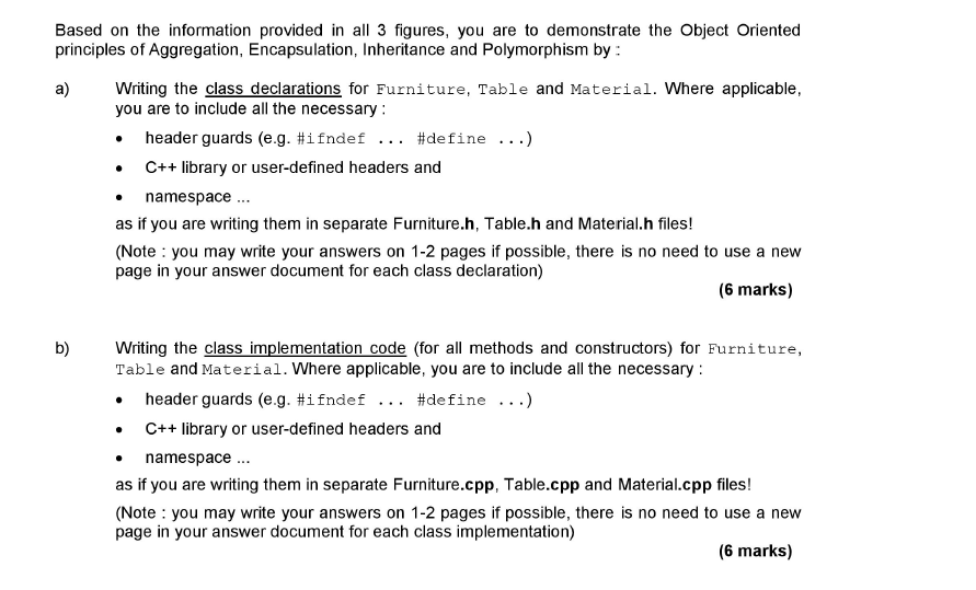 Solved 9. 9. Figure 9-A shows a UML Class diagram with 3 | Chegg.com