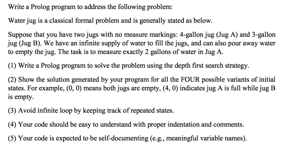 Solved Prolog Program To Address The Following Problem
