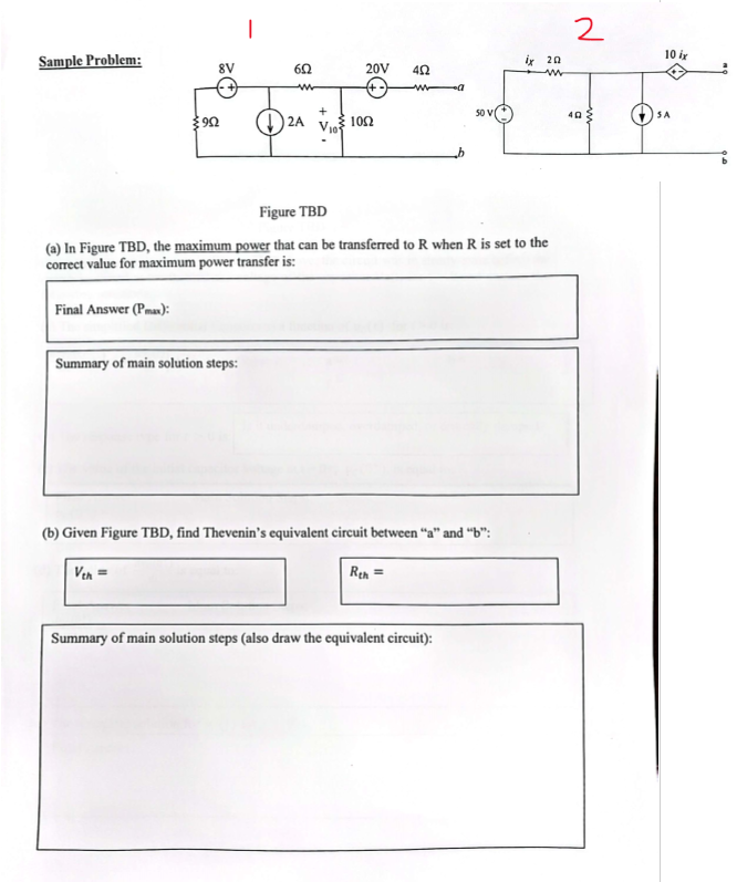 Solved Sample Problem: Figure TBD (a) In Figure TBD, the | Chegg.com