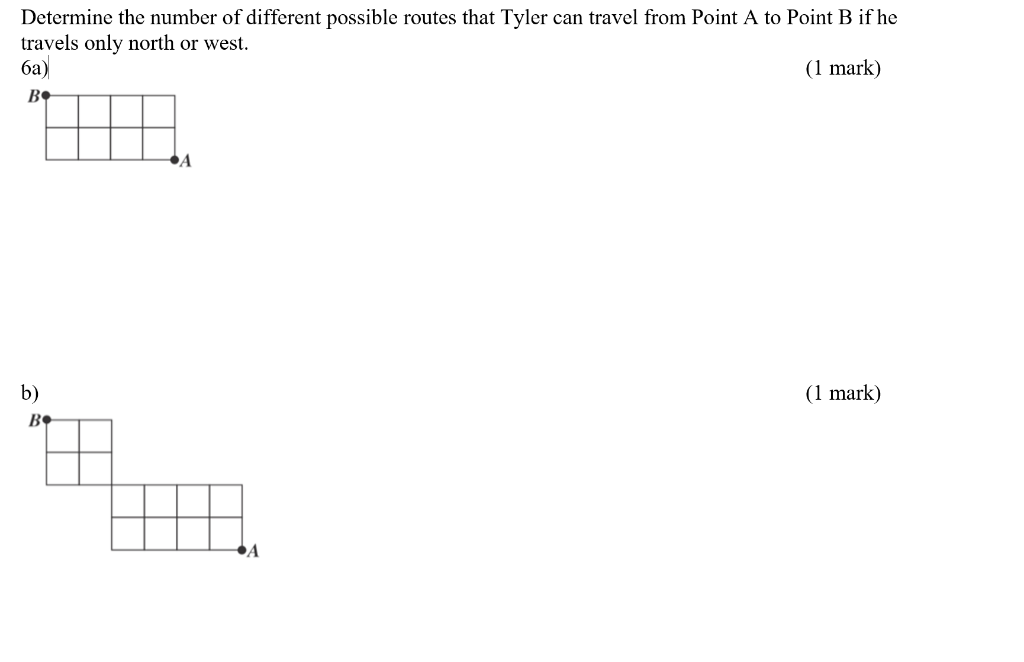 Solved Determine the number of different possible routes | Chegg.com