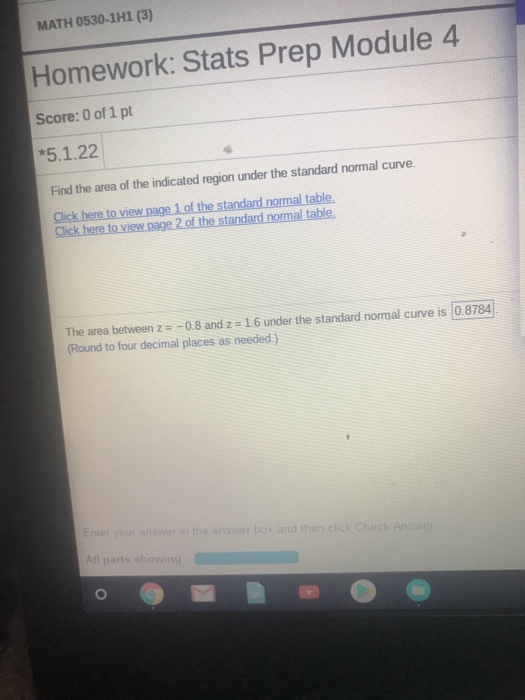 Solved MATH 0530-1H1 (3) Homework: Stats Prep Module 4 | Chegg.com